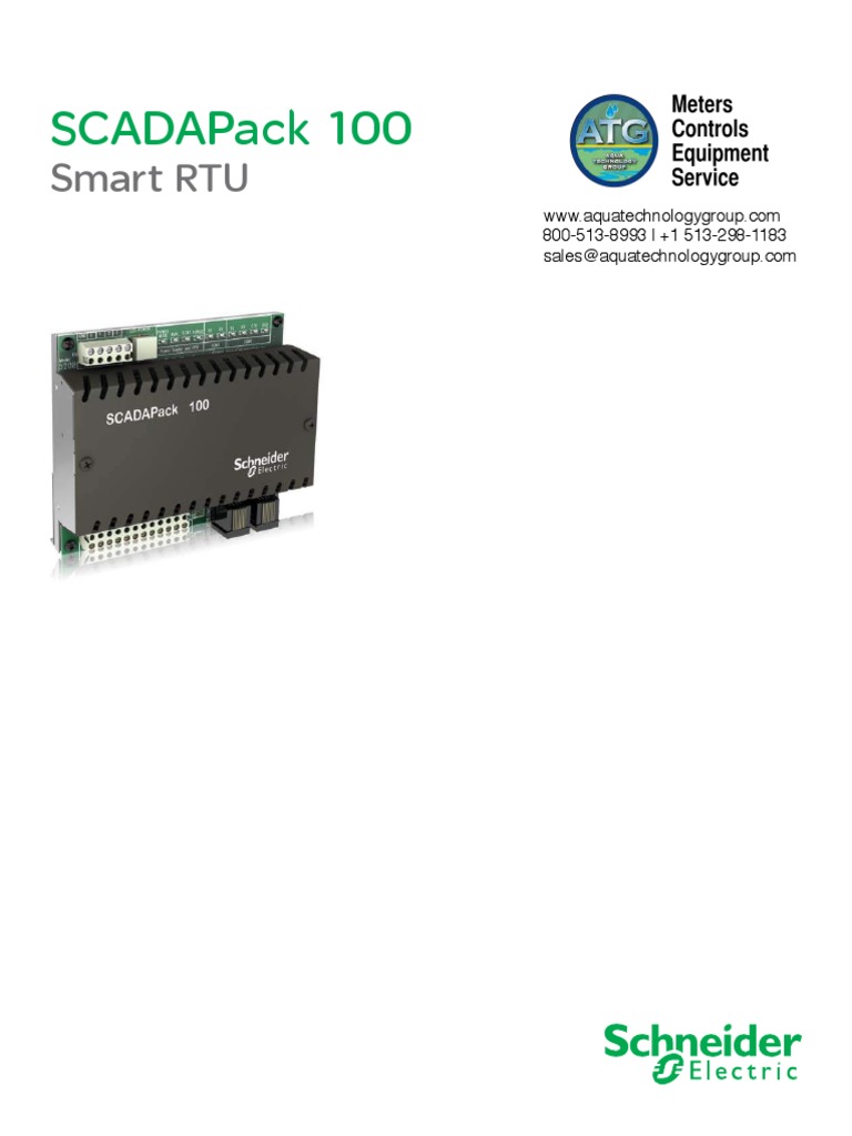 Scadapack 100 Datasheet | Download Free PDF | Microcontroller | Input/Output