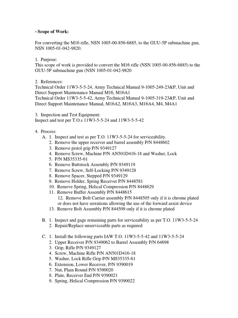 GUU-5/P Scope of Work | PDF | Computers | History