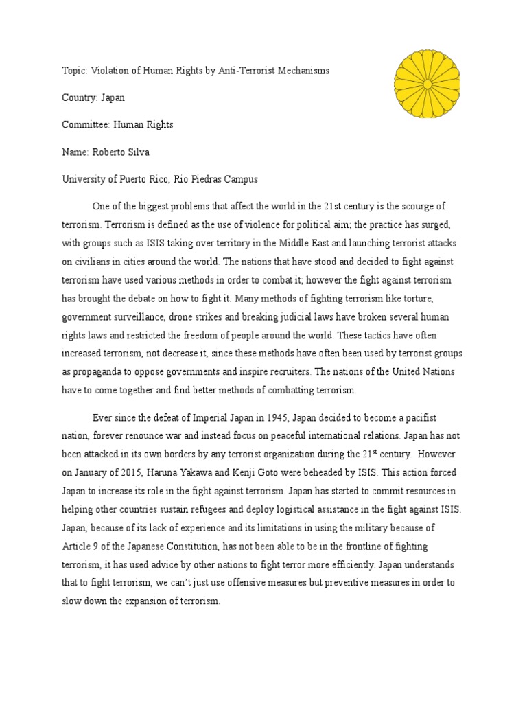 Position Paper - Japan | PDF | European Migrant Crisis | Immigration