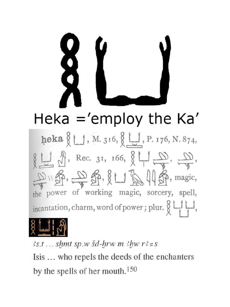 Heka, An Introduction To Ancient Egyptian Magick | PDF | Isis | Ancient ...