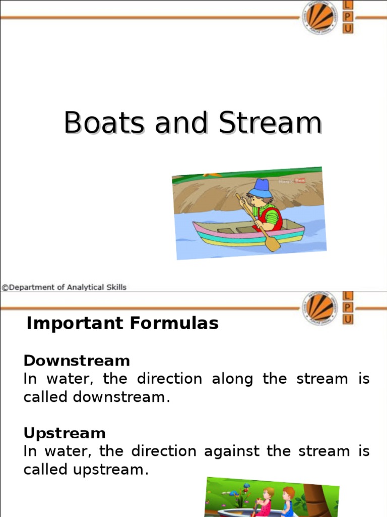 Boats and Stream Lecture | Speed | Spacetime