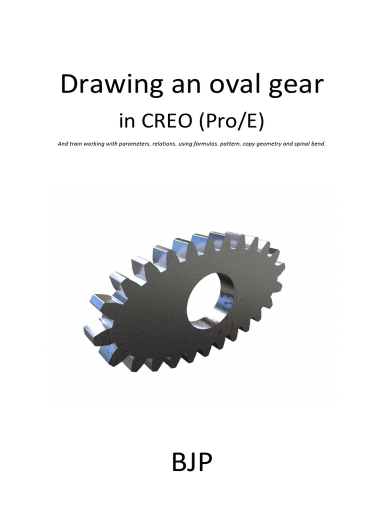 How To Draw A Parametric Oval Gear | PDF | Gear | Space