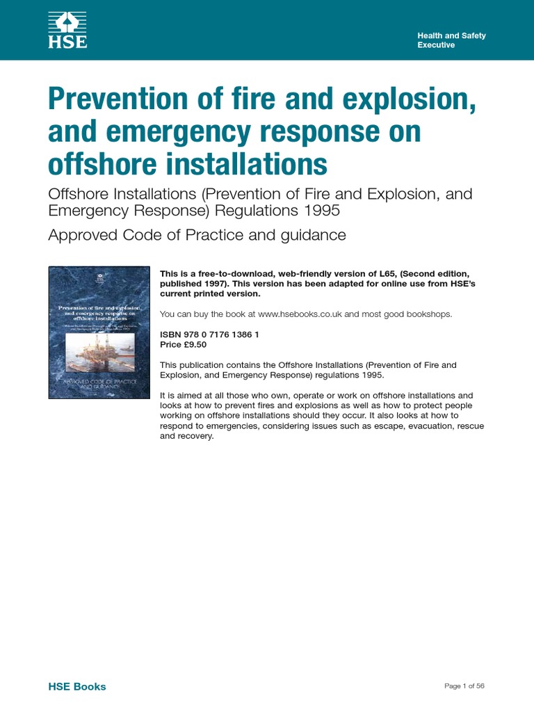 L 65 - Prevention of Fire and Explosion, and Emergency Response On ...