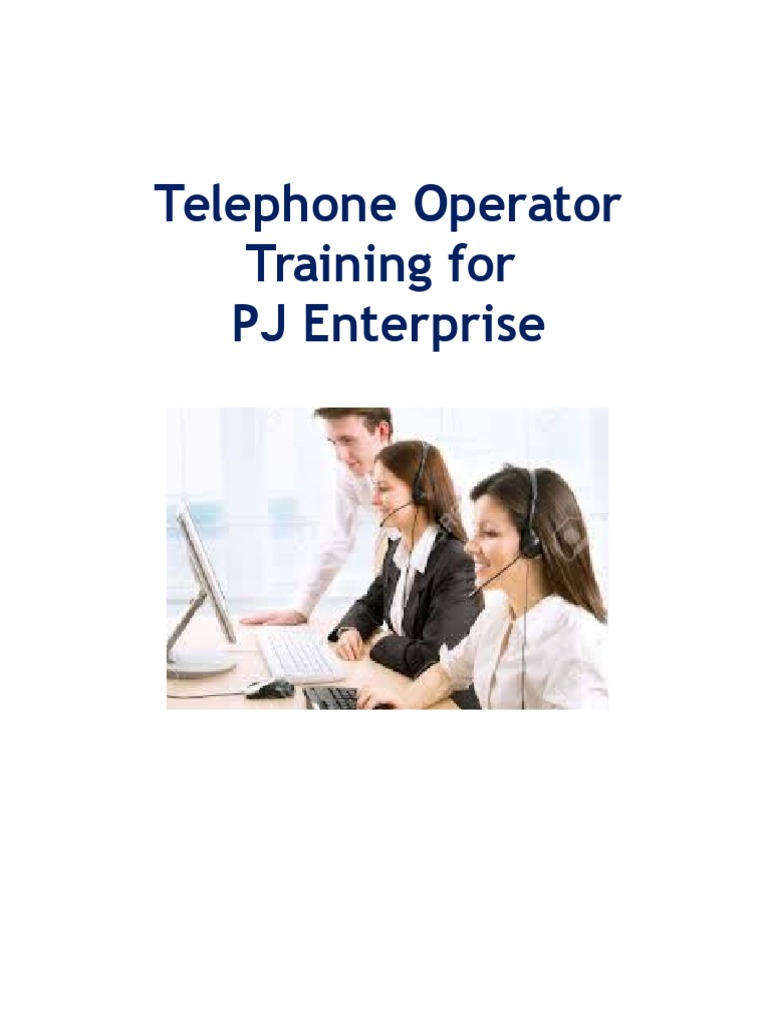 Telephone Operator Training For PJ Enterprise | PDF | Faq | Menu