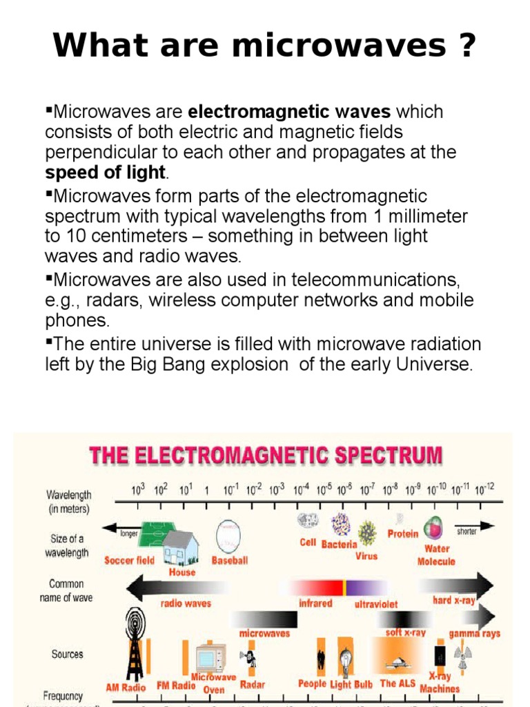 What Are Microwaves ?: Speed of Light | PDF | Radio Frequency ...