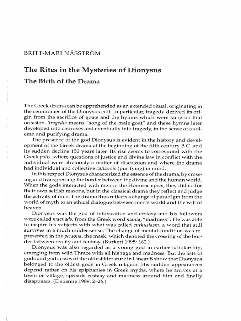 The Rites and Mysteries of Dionysus: Exploring the Origins and Rituals ...