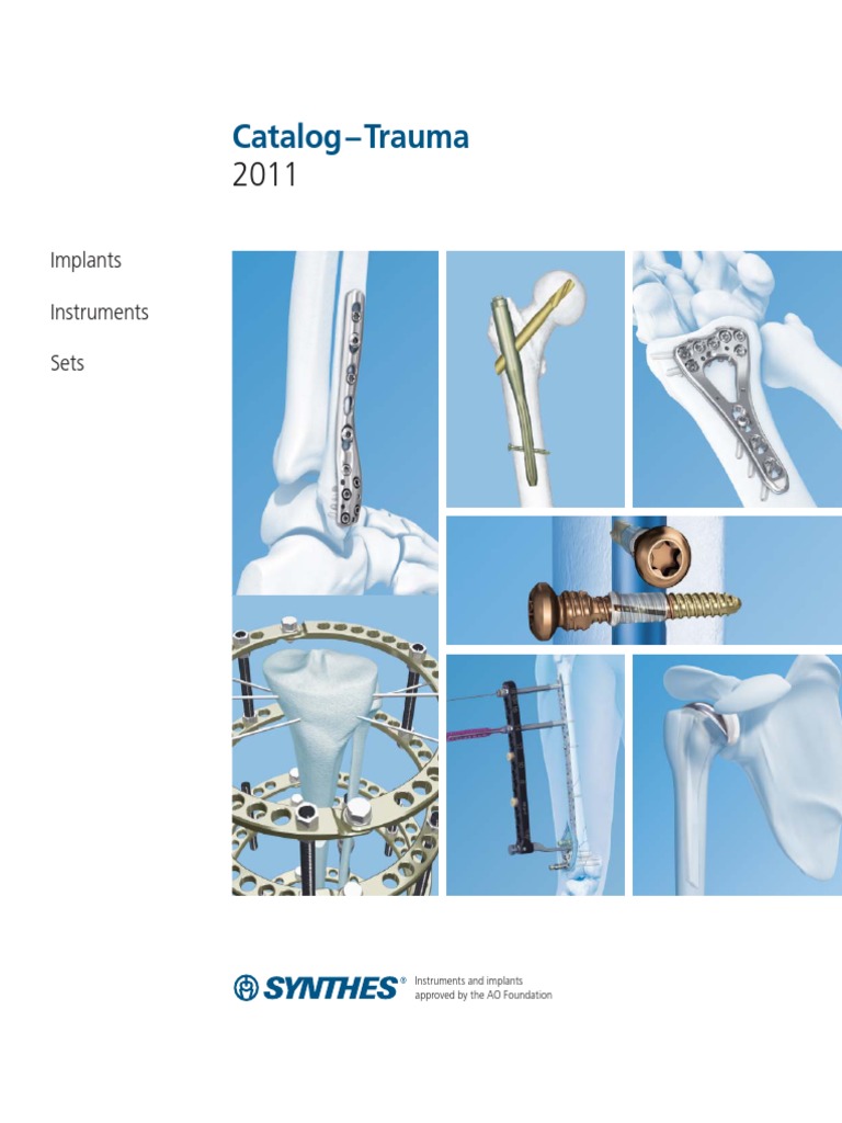 Synthes 2011 Trauma Cat Section 1 Plates and Screws | PDF | Dental ...