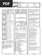 Delta Green Character Sheet Landscape | PDF
