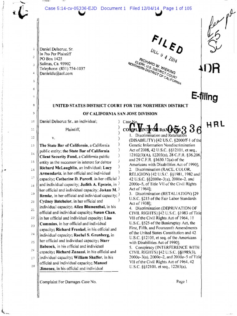 Susan Kagan Waitkus and LAP Sued Delacruz | PDF | Complaint | Pleading