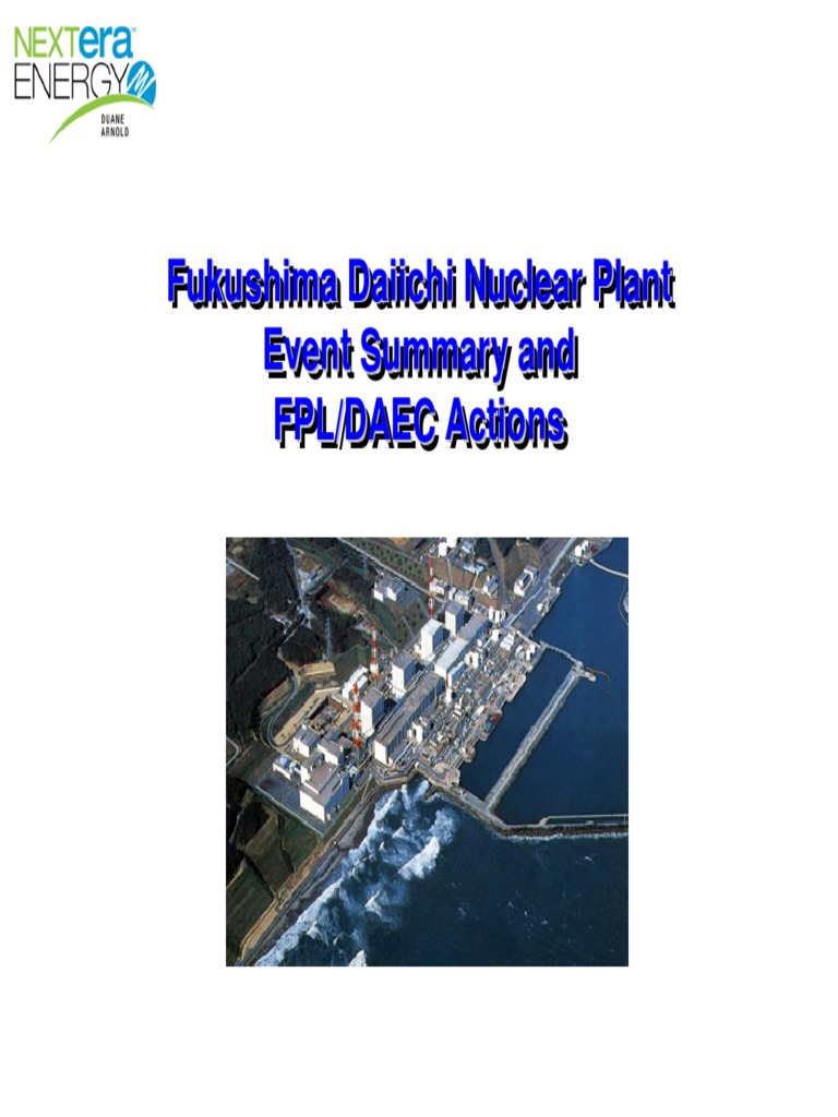 Fukushima Event - FPLSummary | PDF | Fukushima Daiichi Nuclear Power ...