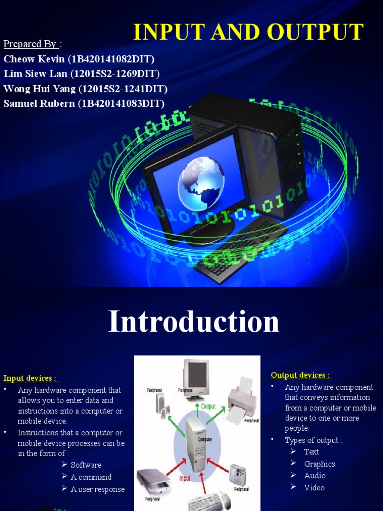 Input Output Devices And Techniques Pdf Input Output Central Processing Unit