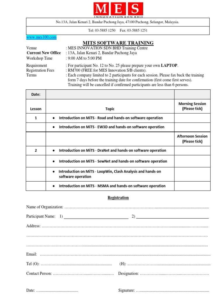 MES Office Training | PDF