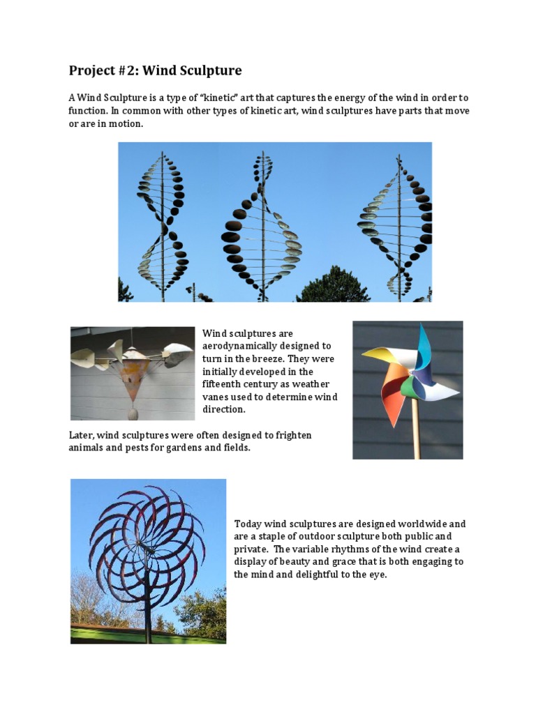 Kinetic Wind Sculpture Project Guide | PDF