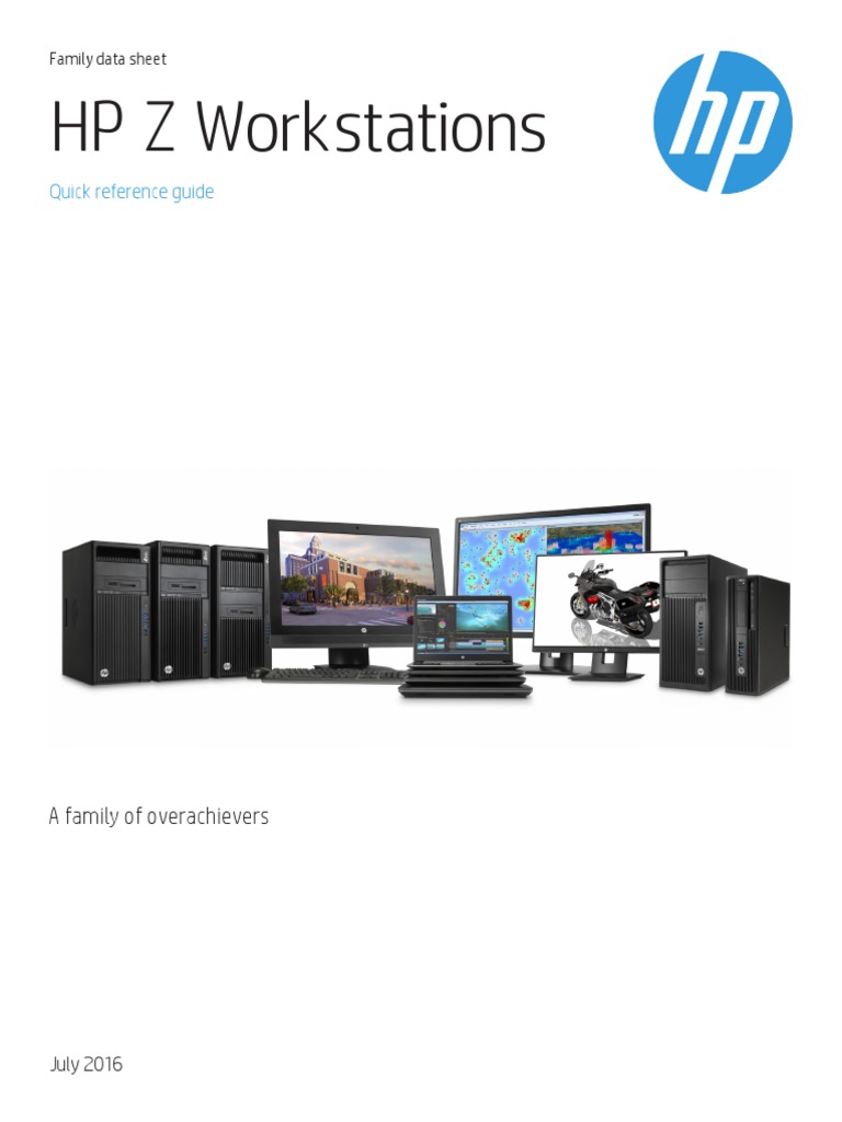 HP Z Workstations: Quick Reference Guide | PDF | Secure Digital | Solid ...