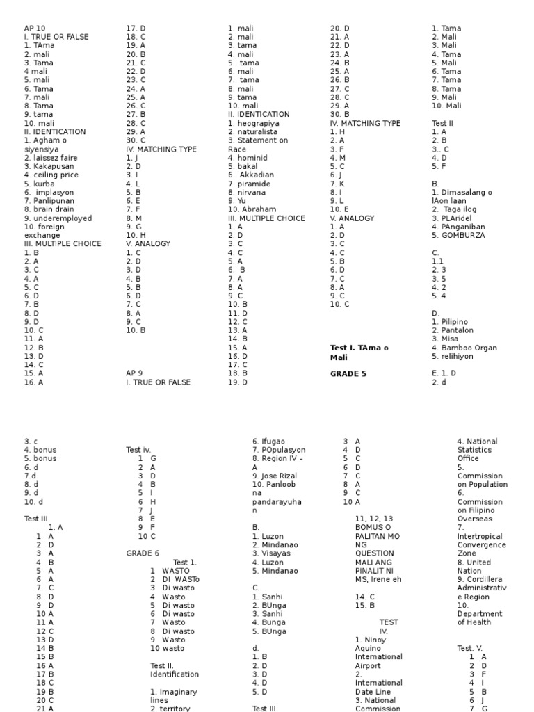 Key To Correction - Docx PT 10 | PDF