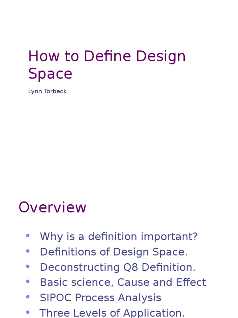 How To Define Design Space: Lynn Torbeck | Download Free PDF ...