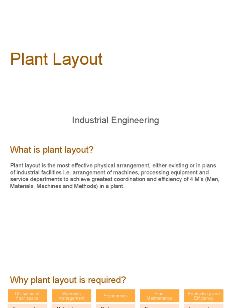 Industrial Plant Layout Overview | PDF | Factory | Industrial Engineering