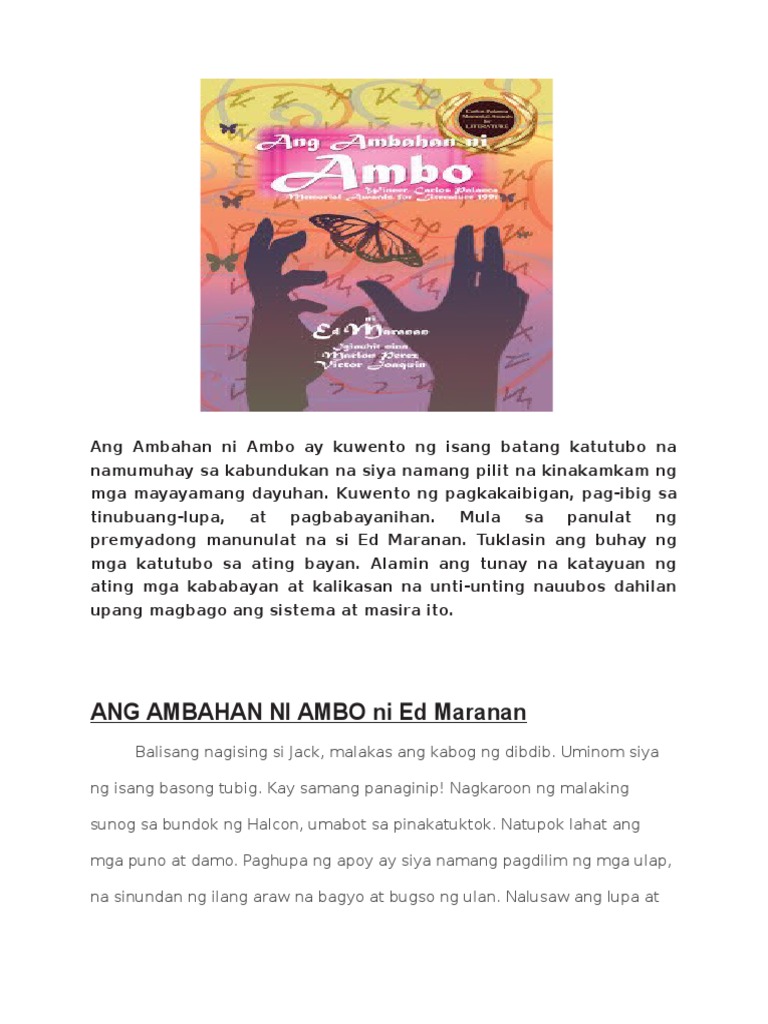 Ang Ambhan Ni Ambo | PDF