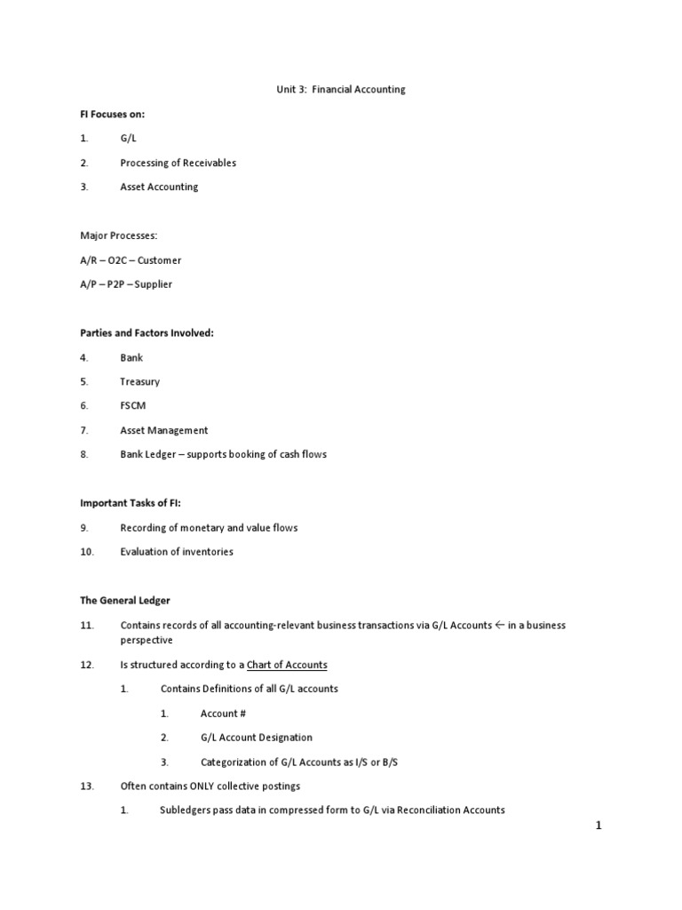 Unit 3 - Financial Accounting | PDF | Debits And Credits | Payments