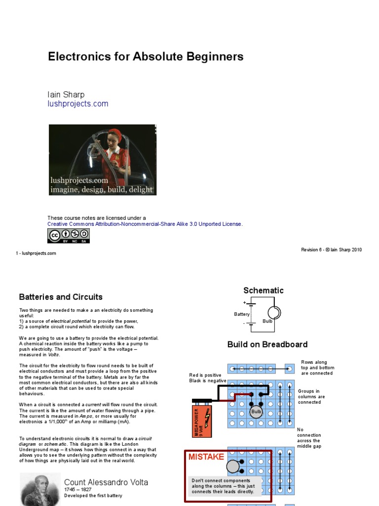 Electronics For Absolute Beginners | PDF | Transistor | Series And ...