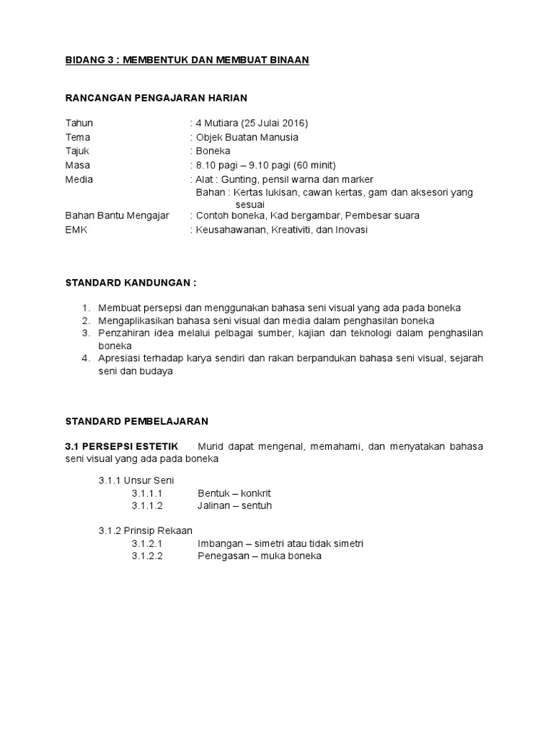 RPH Boneka th4 | PDF