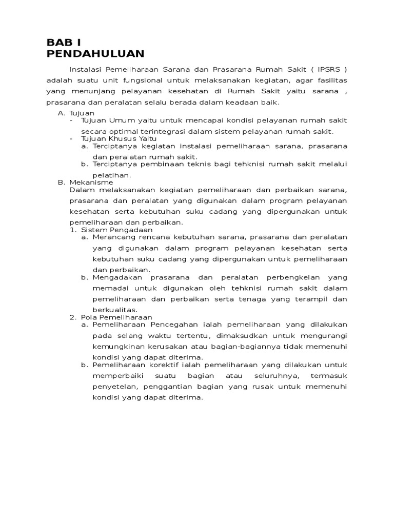 Program Kerja Ipsrs | PDF