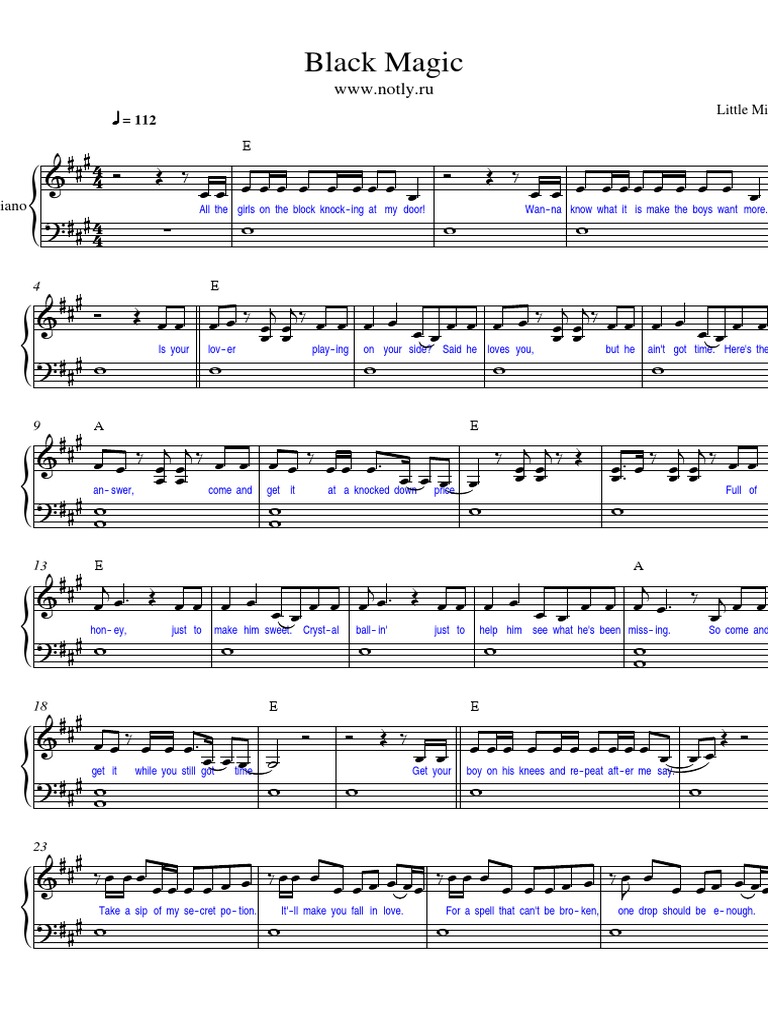 Little Mix Black - Magic | PDF | Leisure