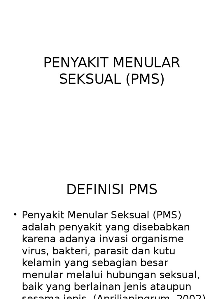 Penyakit Menular Seksual (PMS) | PDF