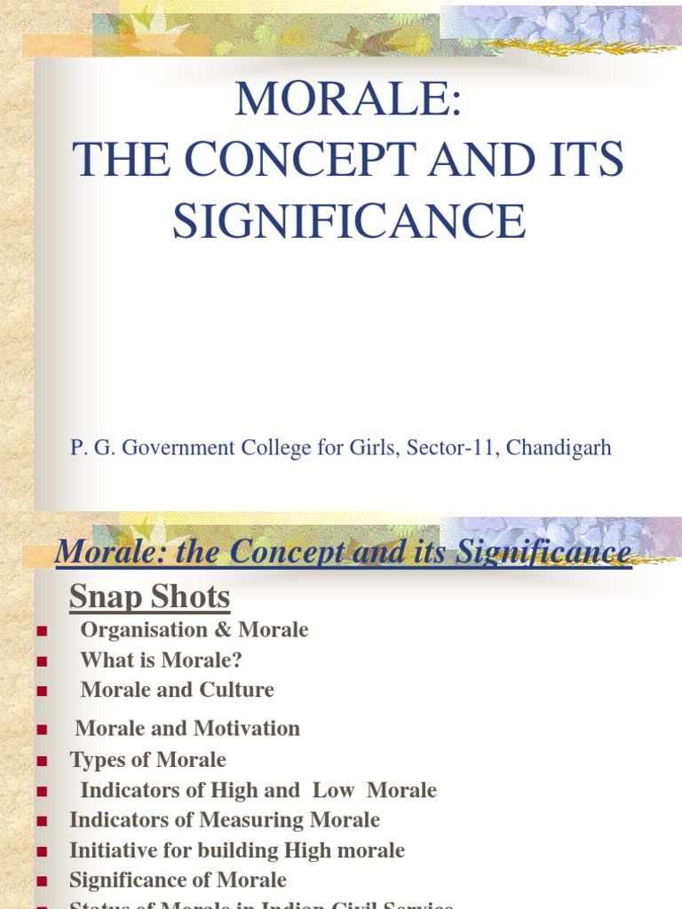 Morale | Morale | Attitude (Psychology)