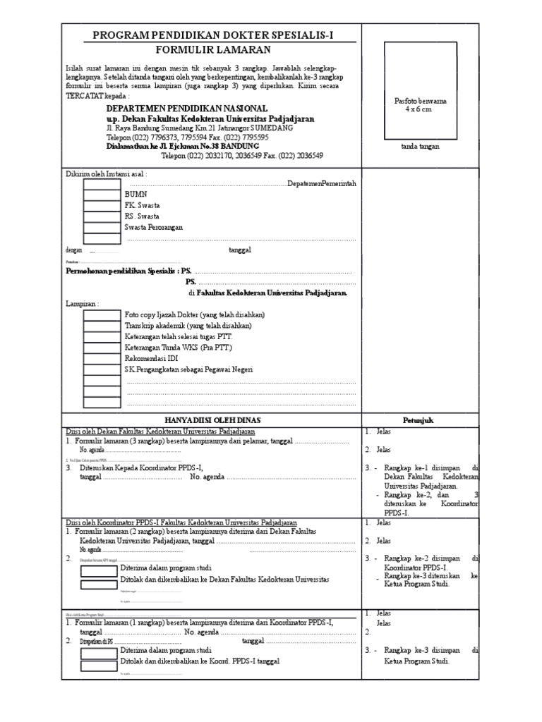 Lamaran PPDS Eka | PDF