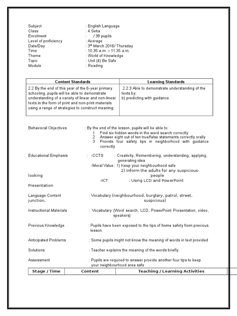 Content Standards Learning Standards | PDF | Word Search | Vocabulary