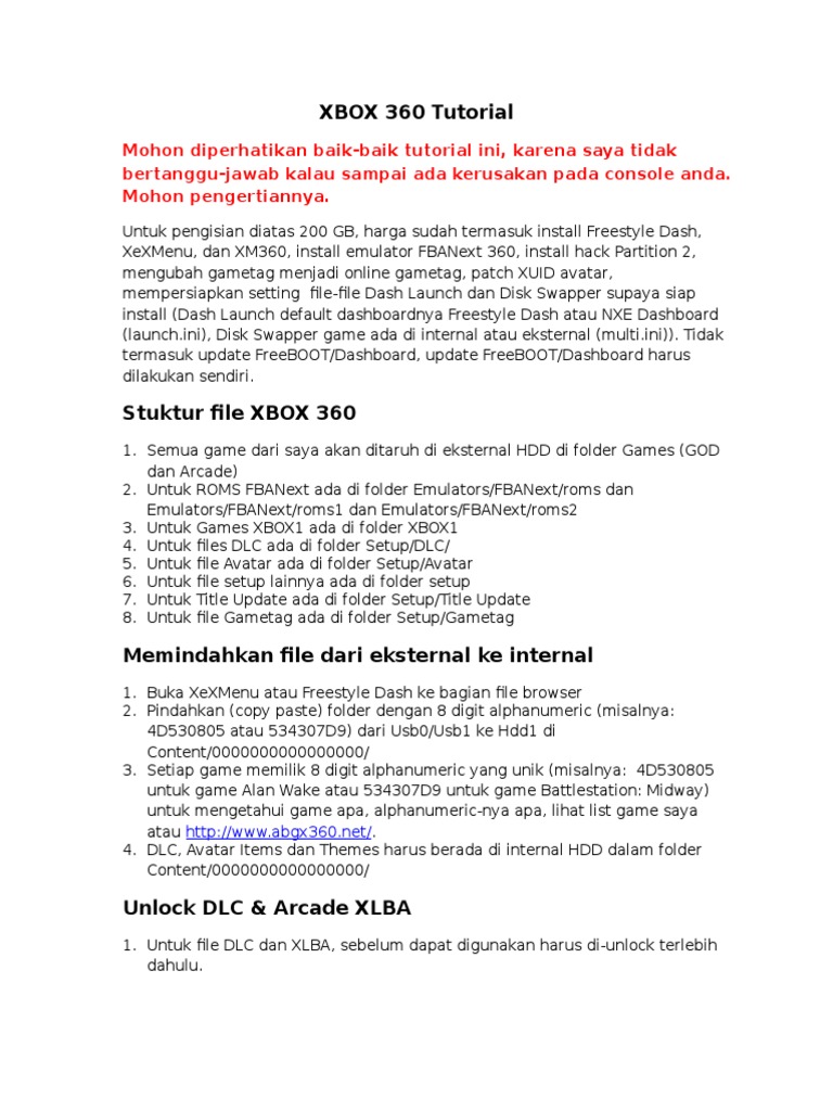 Tutorial XBOX360 | PDF