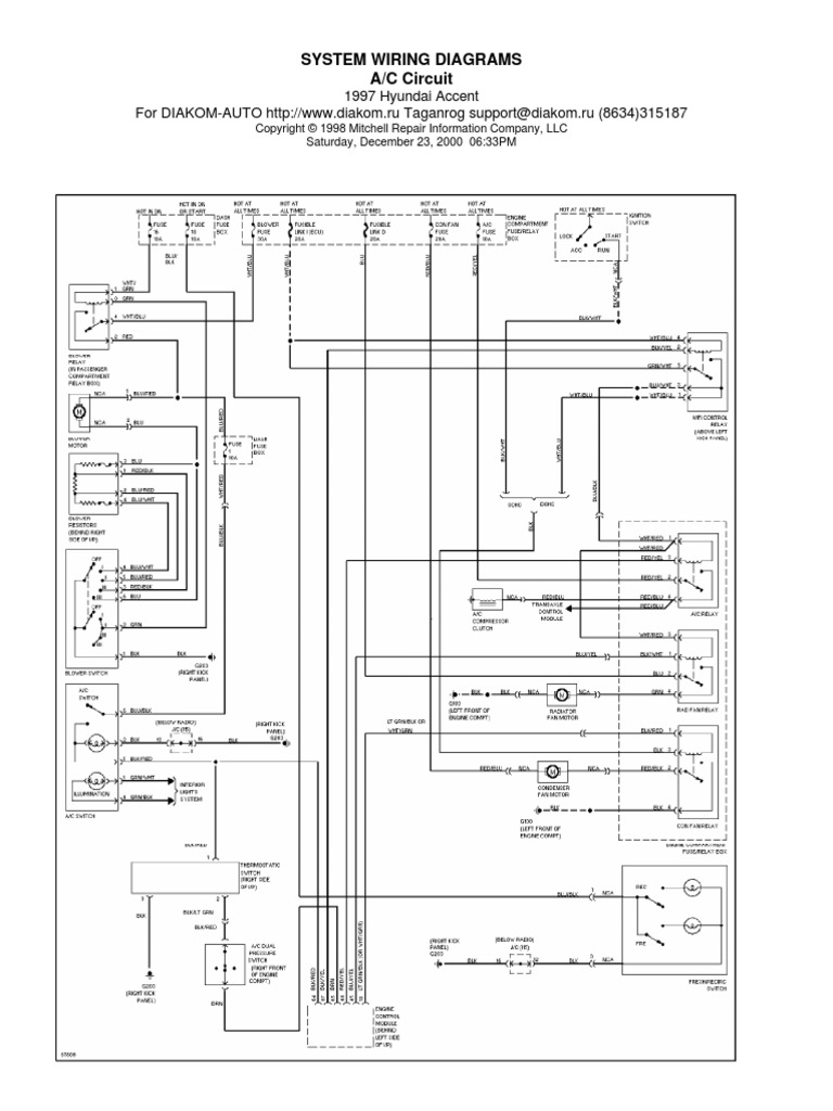 System Wiring Diagrams A/C Circuit | PDF