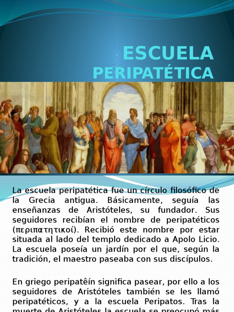 PERIPATETICO.pptx | Aristóteles | Metafísica