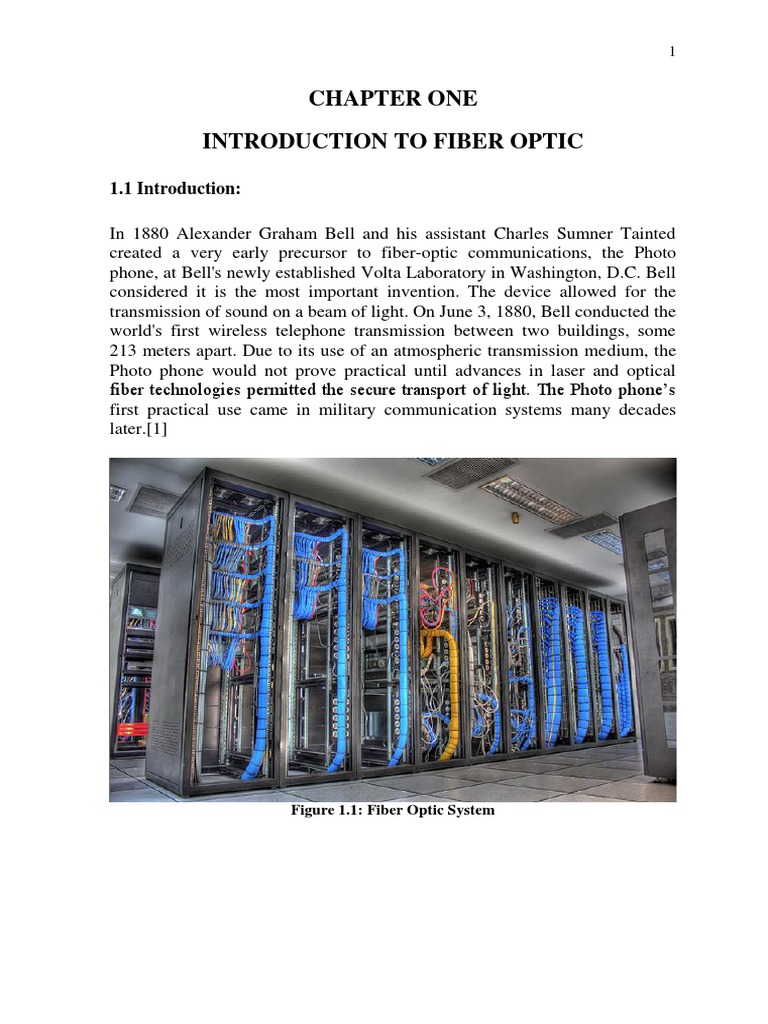 Chapter One Introduction To Fiber Optic | Download Free PDF | Optical ...