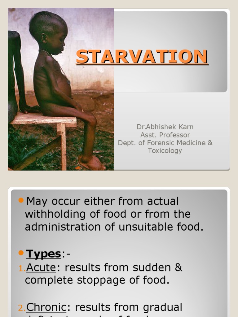 Starvation | PDF | Fatigue (Medical) | Starvation