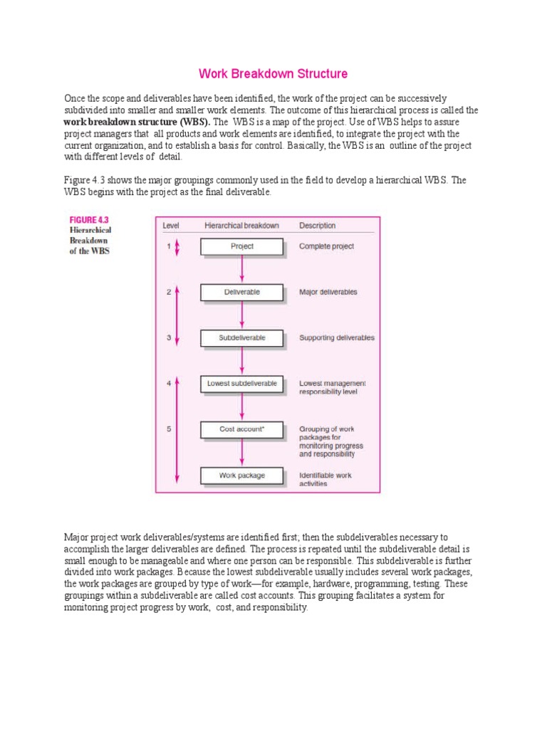Work Breakdown Structure | Download Free PDF | Leadership | Computing