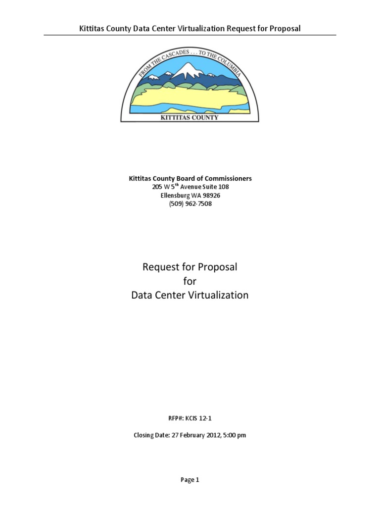 KCIS Data Center Virtualization RFP 20120207 | PDF | Request For ...