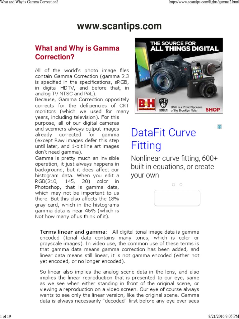 What and Why Is Gamma Correction - 2016!08!2121.05.21 | PDF | Rgb Color ...