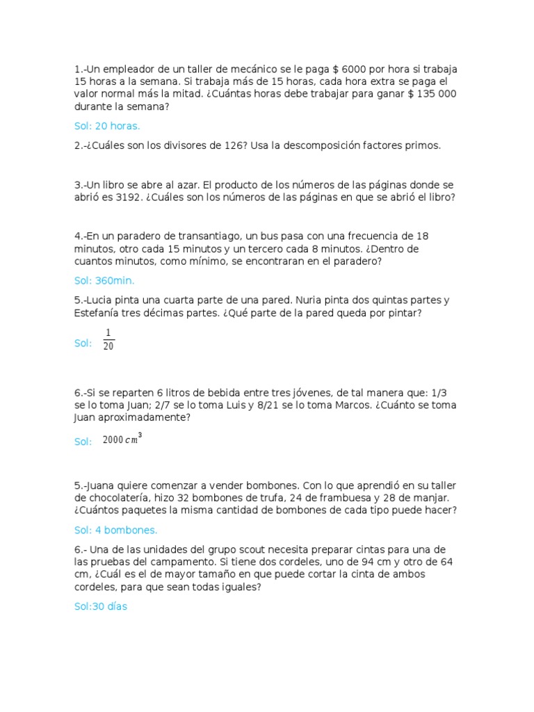 Guia 1 Matemáticas Pdf Dom Volumen