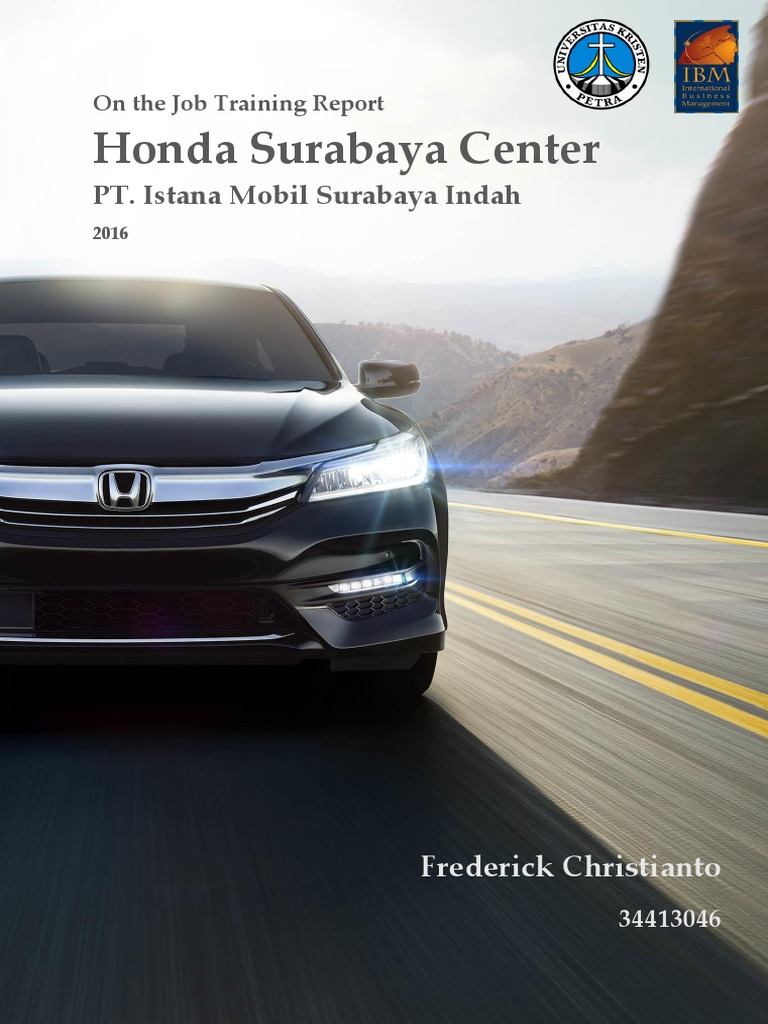 OJT Final Report - Frederick 34413046 | PDF | Sales | Mentorship