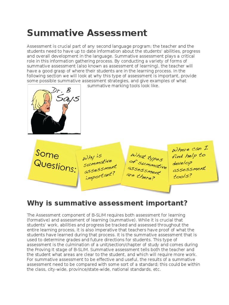 Summative Assessment | PDF | Standardized Tests | Educational Assessment