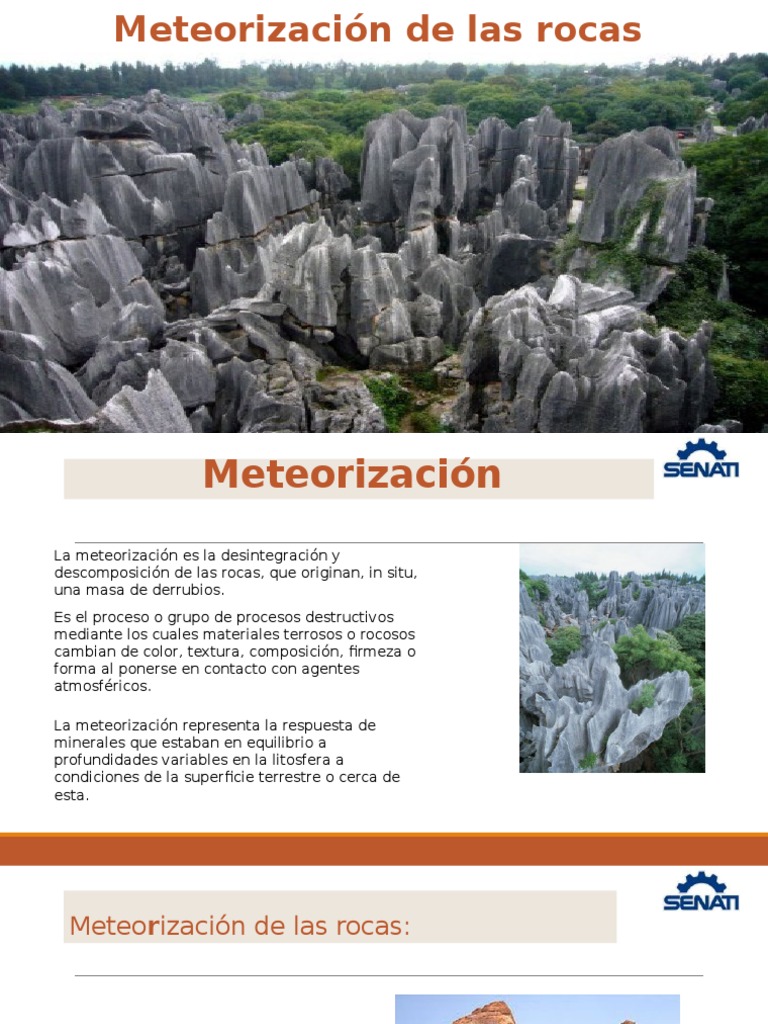 Meteorizacion de Rocas | Meteorización | Roca (geología)