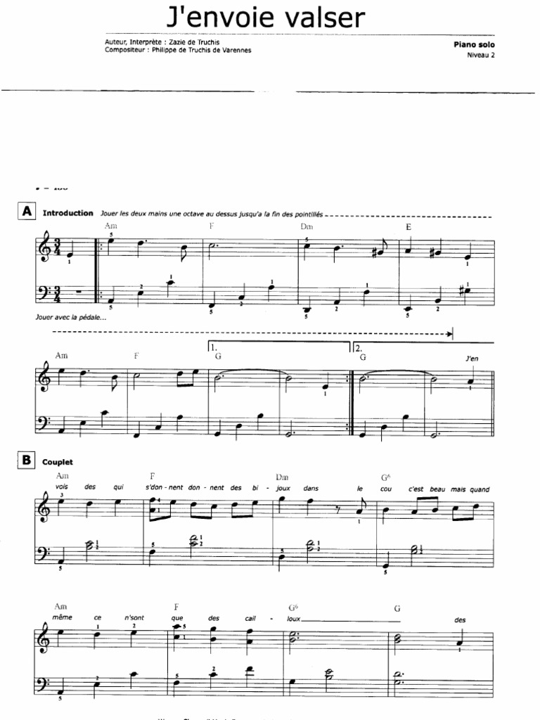 J'Envoie Valser | PDF