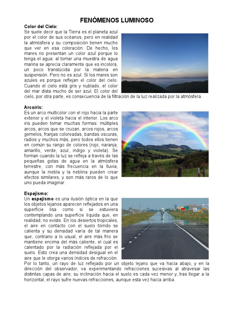 Fenomenos Luminosos | PDF | Trueno | Aurora