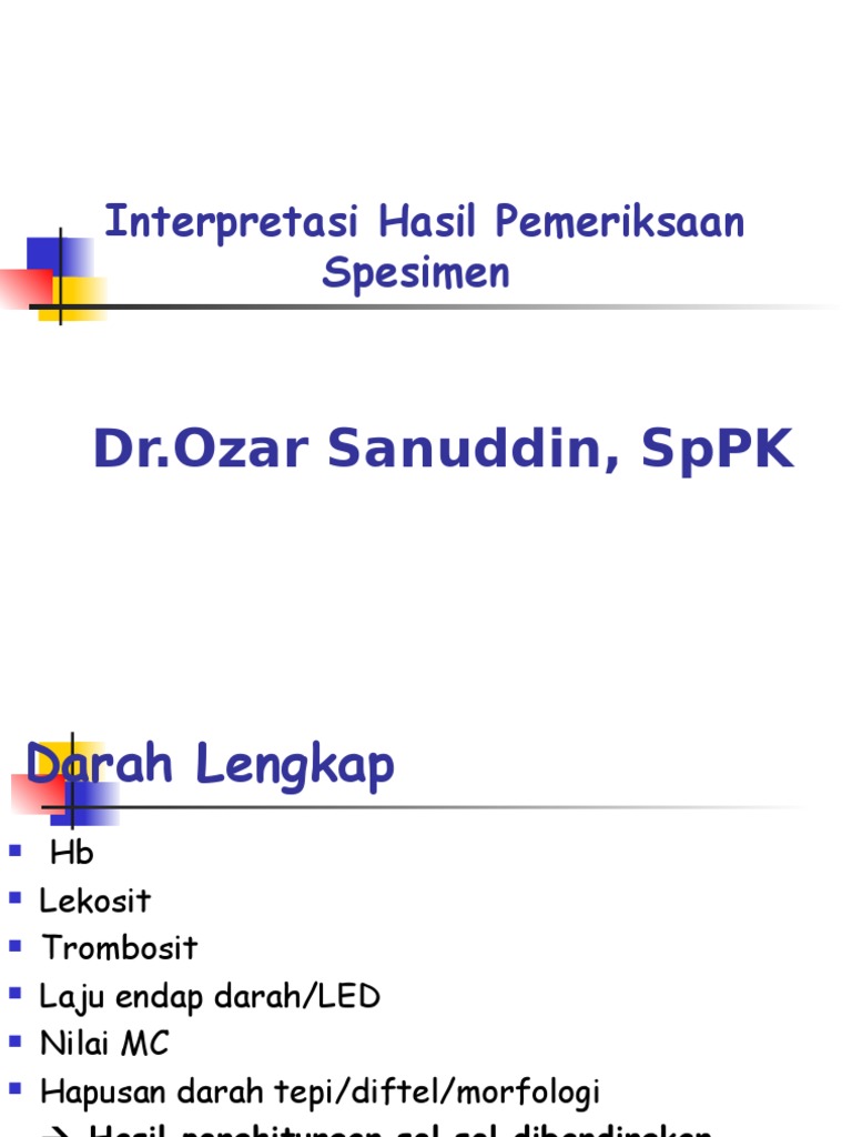 K.6 Interpretasi Hasil Lab. (KBK) | PDF