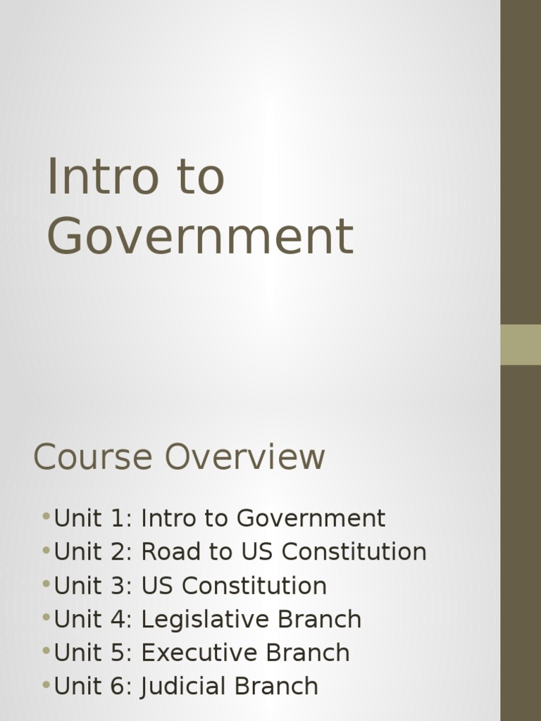 1 Intro To Government | PDF | Presidents Of The United States ...