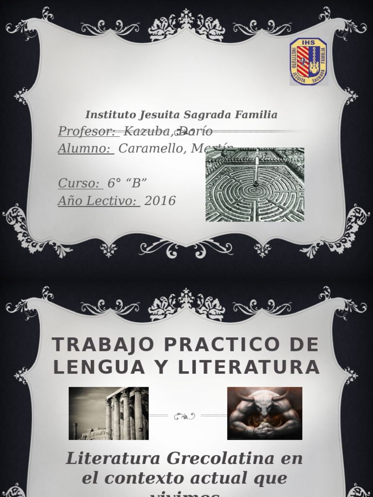 Trabajo Practico de Lengua y Literatura | PDF | Minotauro