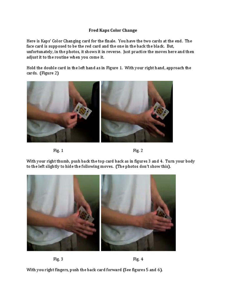 Fred Kaps Color Change | PDF