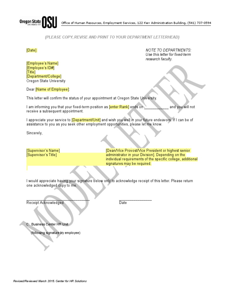 Letter of Appointment Sample | PDF